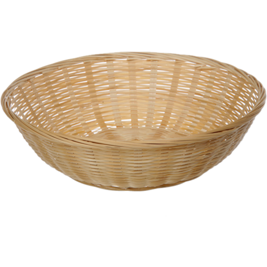 Rieten mandje rond 30cm - Allesvoorverswinkels.nl